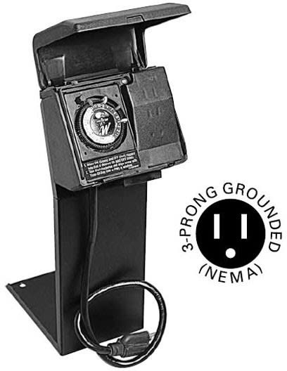 120V 15A Pump Timer w/ Stand - NEMA Cord