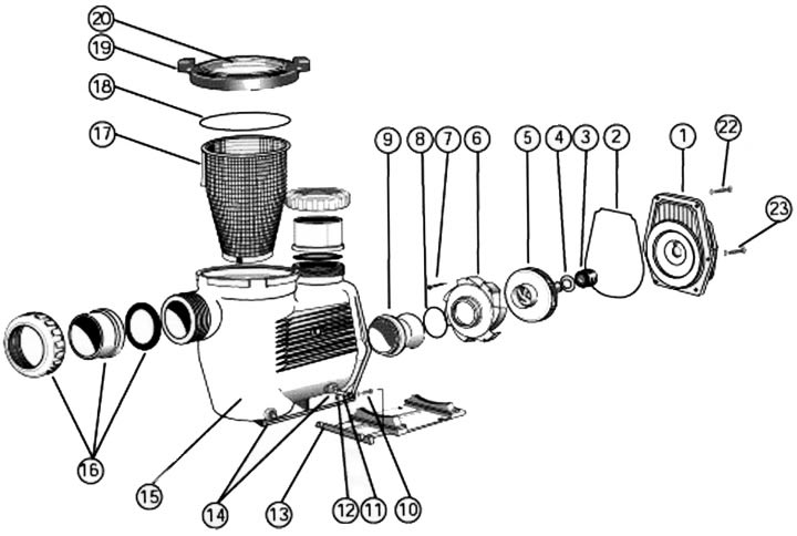 Hydrostar Pump Parts Diagram