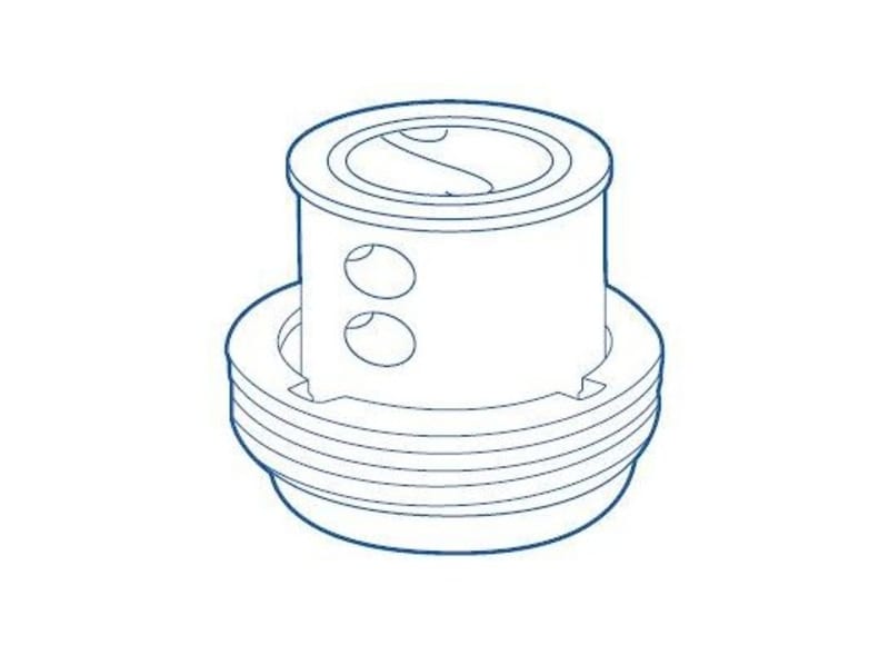 Pool Valet Blank Nozzle, White