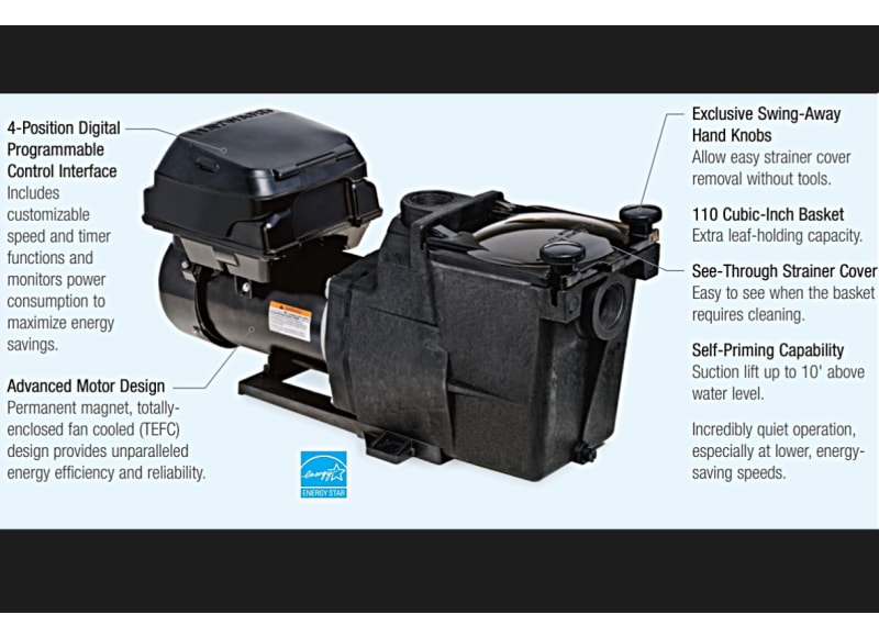 Hayward W3SP2603VSP Super Pump Variable Speed 230V - 1.65 THP