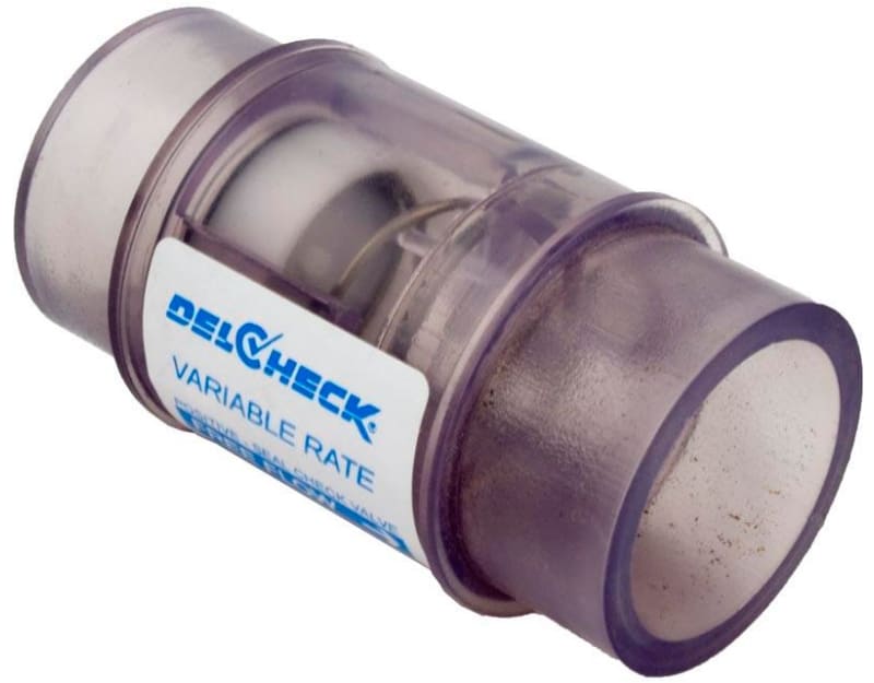 Check Valve, Del Ozone CO-0102, Variable Rate