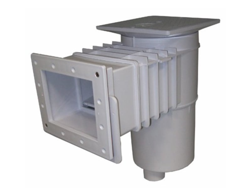 Complete Skimmer Vinyl, Fiberglass Pools, 1.5" FPT, Square Lid ...