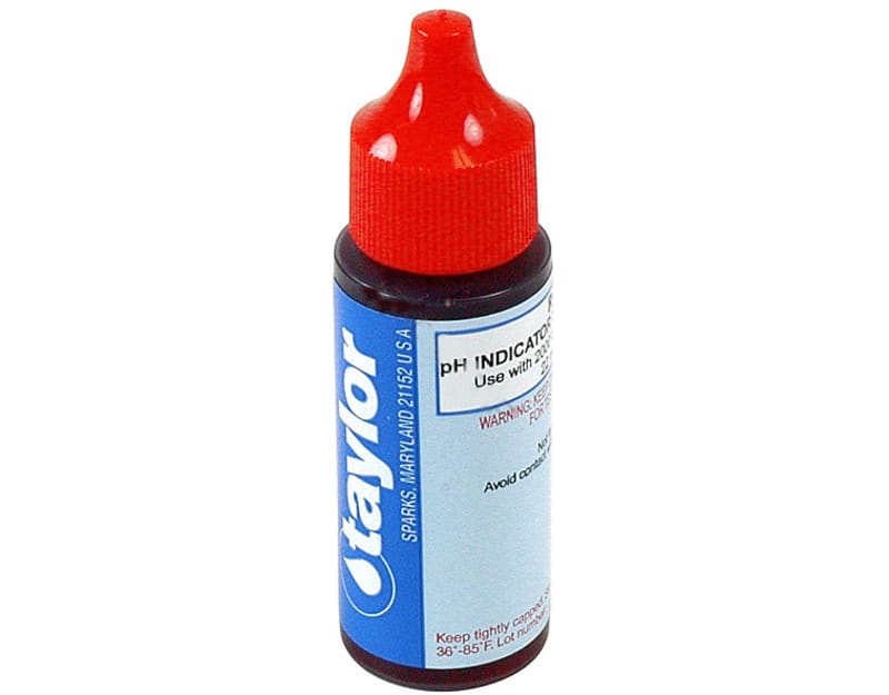 Taylor Test Kit Phenol Red #4 pH Indicator Solution, .75 oz Dropper Bottle