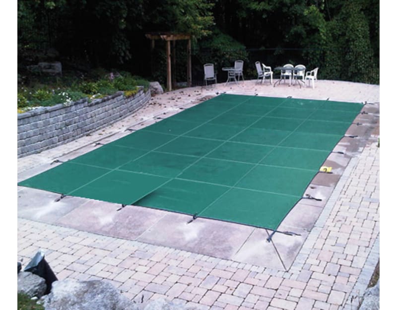 20'x44' King Light Weight Solid Rectangle Safety Cover, Green, 20 Yr ...