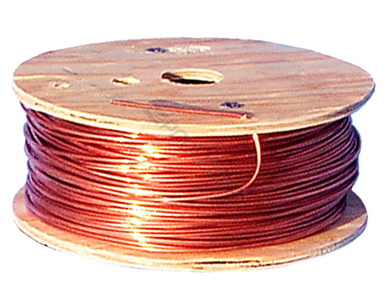 #8 Solid Copper Bonding Wire 500' Roll, Bare