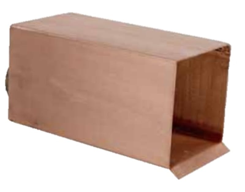 6" Box Scupper Copper