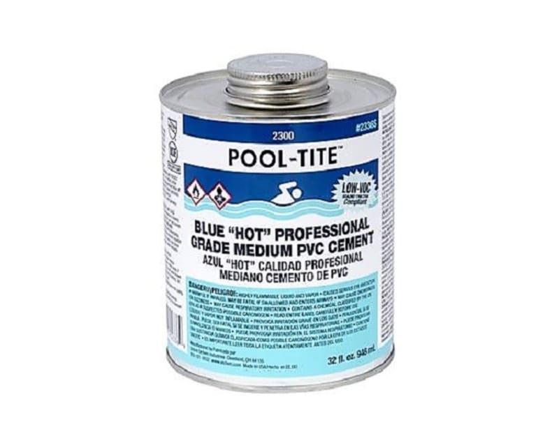 2300 Series Pool-Tite™ Medium Blue "Hot" PVC Cement - 8 oz.- 2356S