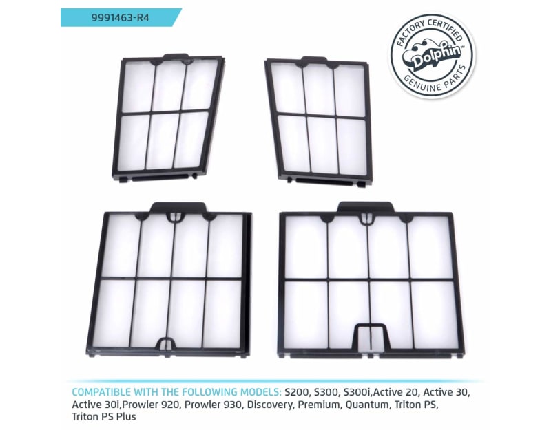 Spring Filters Kit for Larger Basket Styple Dolphin 9991463-R4 Filters