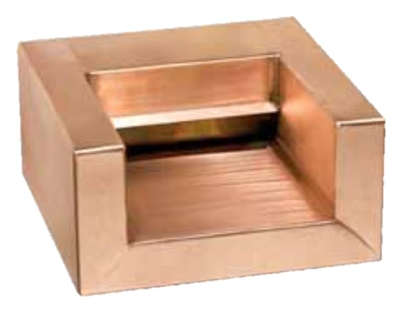 10" U-Shaped Copper Scupper US-10