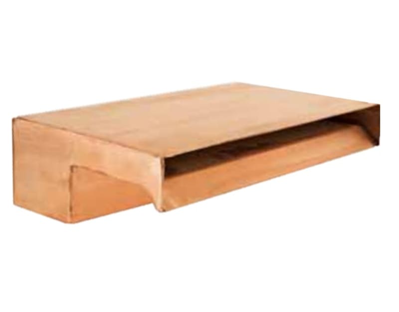 24" Smooth Flow Copper Scupper SFC-24