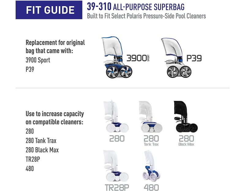 Polaris 3900 Sport Super Filter Bag 39-310