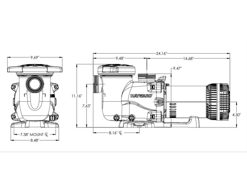 Hayward W3Sp2310X15Xe Maxflo Xe Variable-Speed Pool Pump 1.65Hp Pool Pump
