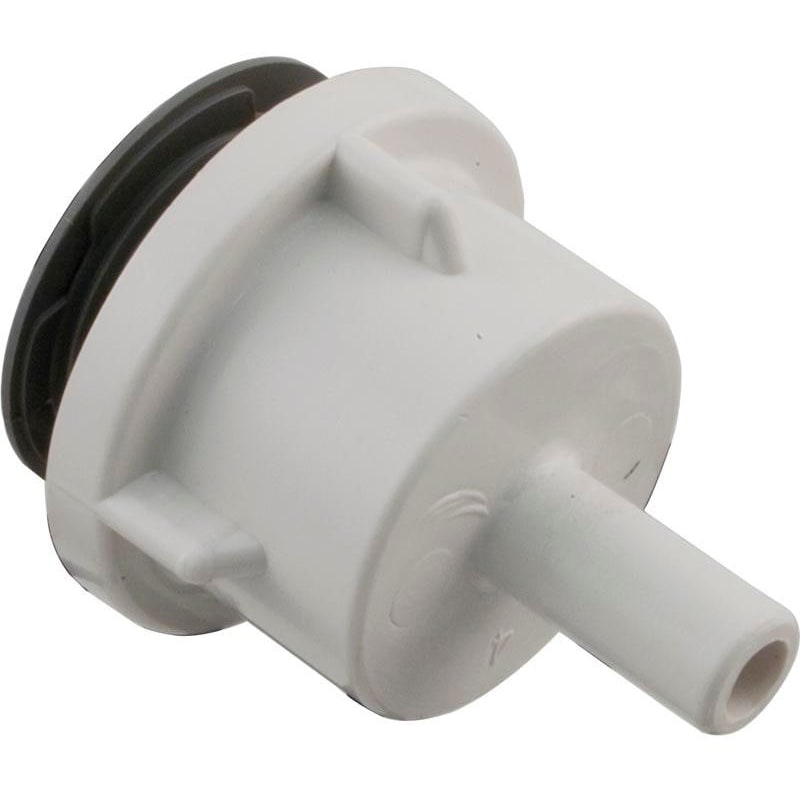 3/8" Barb Air Injector, Top Flo, Straight Body, Gray
