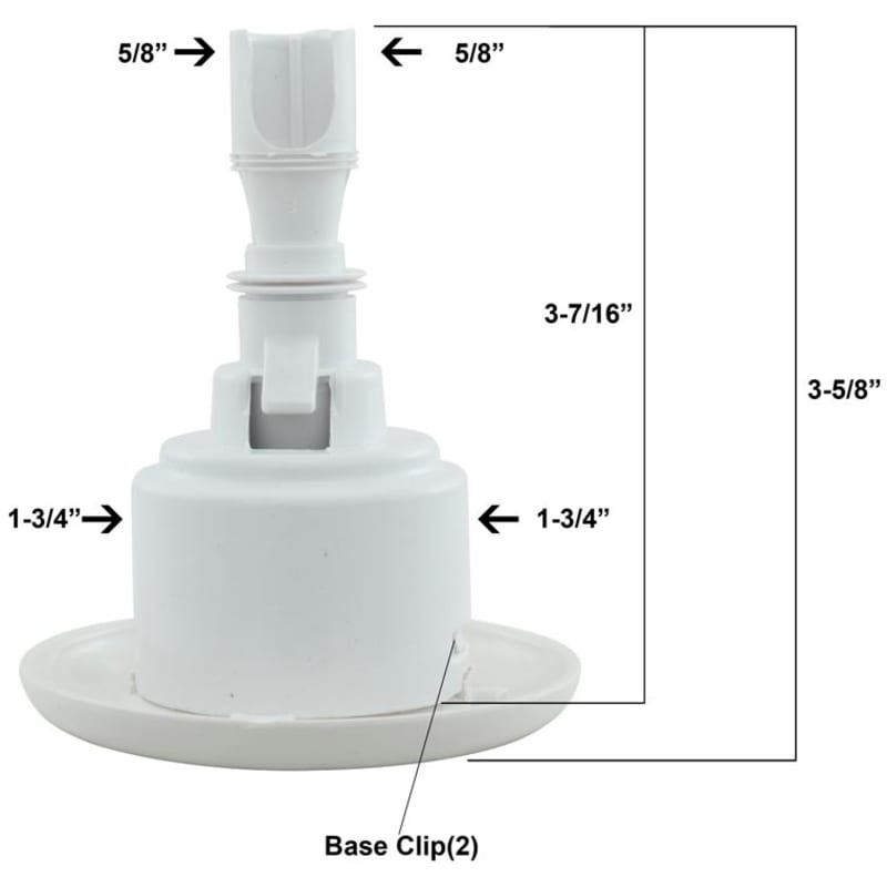 Jet, Mini Storm Internal, Directional, Smooth Face, White