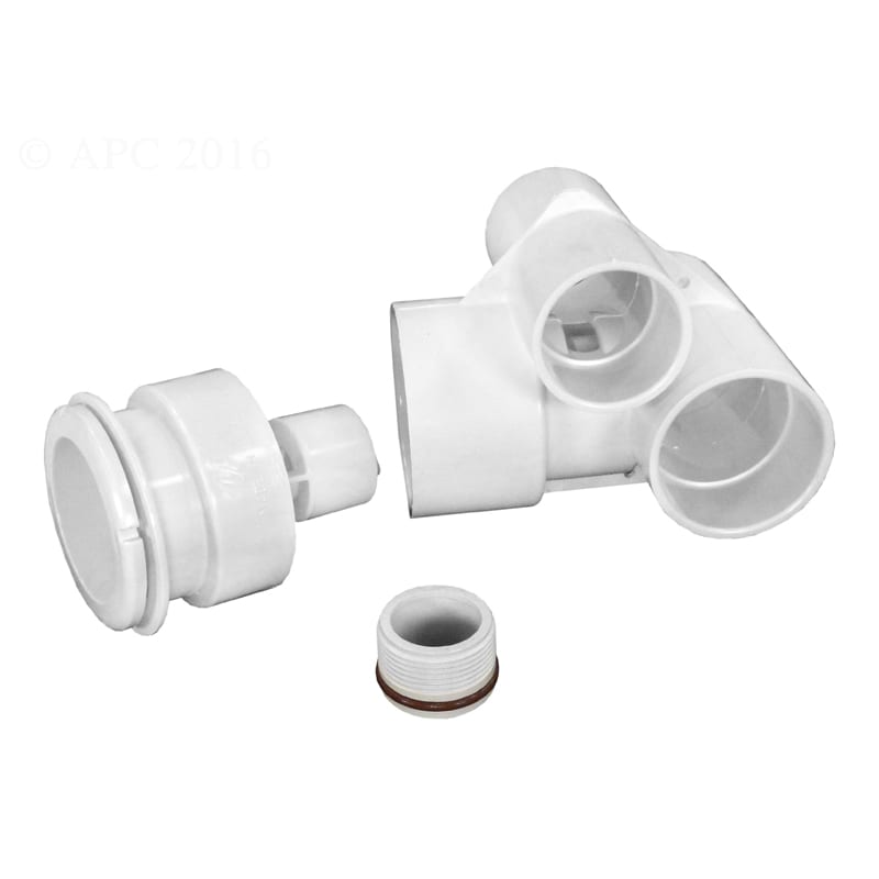 Waterway White Tee Body Assembly Poly Storm 1-1/2"SX2"S