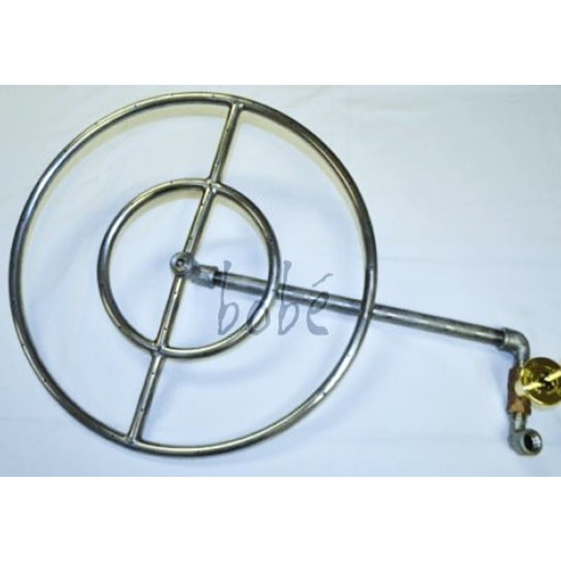 12" Stainless Steel Round Fire Ring Kit - Natural Gas RINGKITR-12