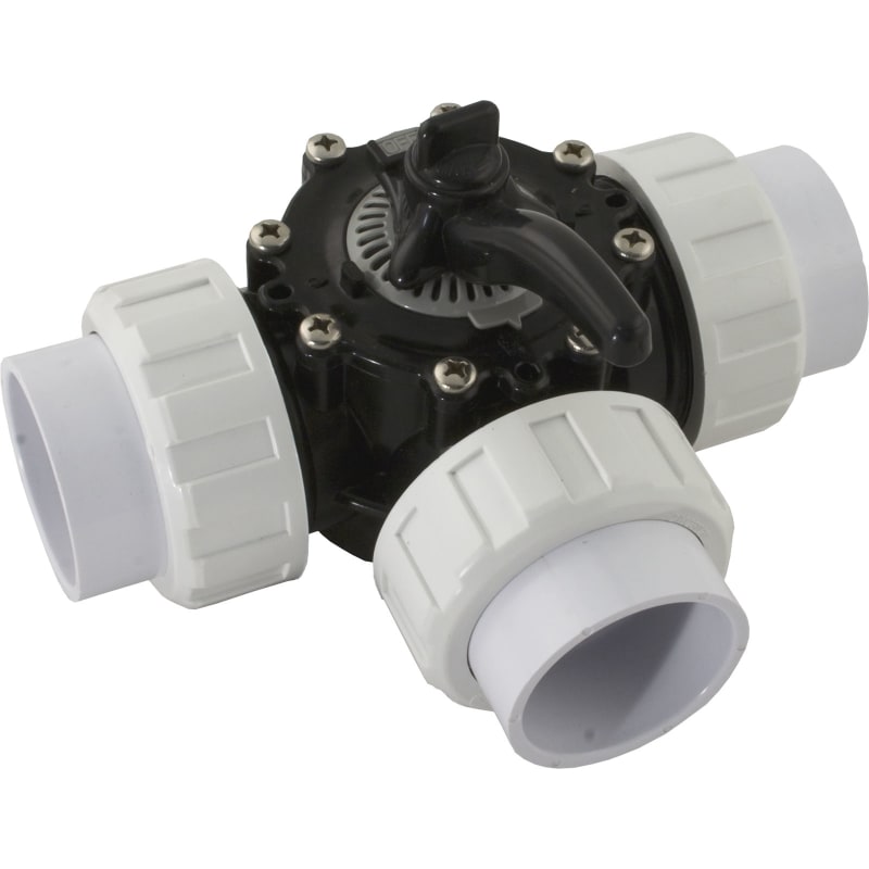 CMP 25923-204-000 3-Way CPVC HydroSeal Diverter Valve with Unions, 2"