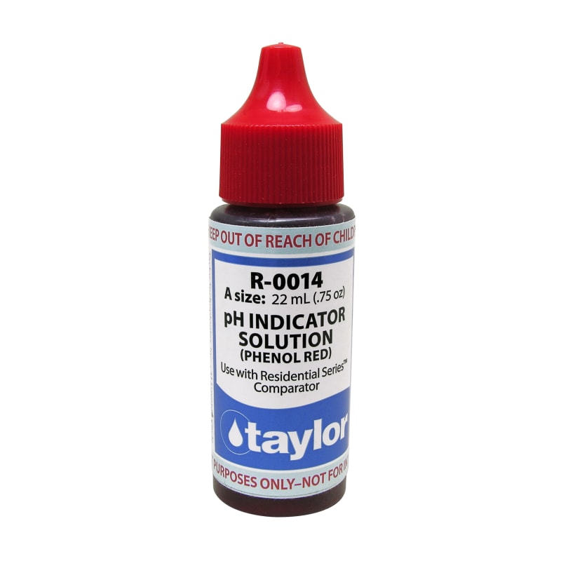 pH Indicator Solution (for Residential Series), Phenol Red, .75 oz ...