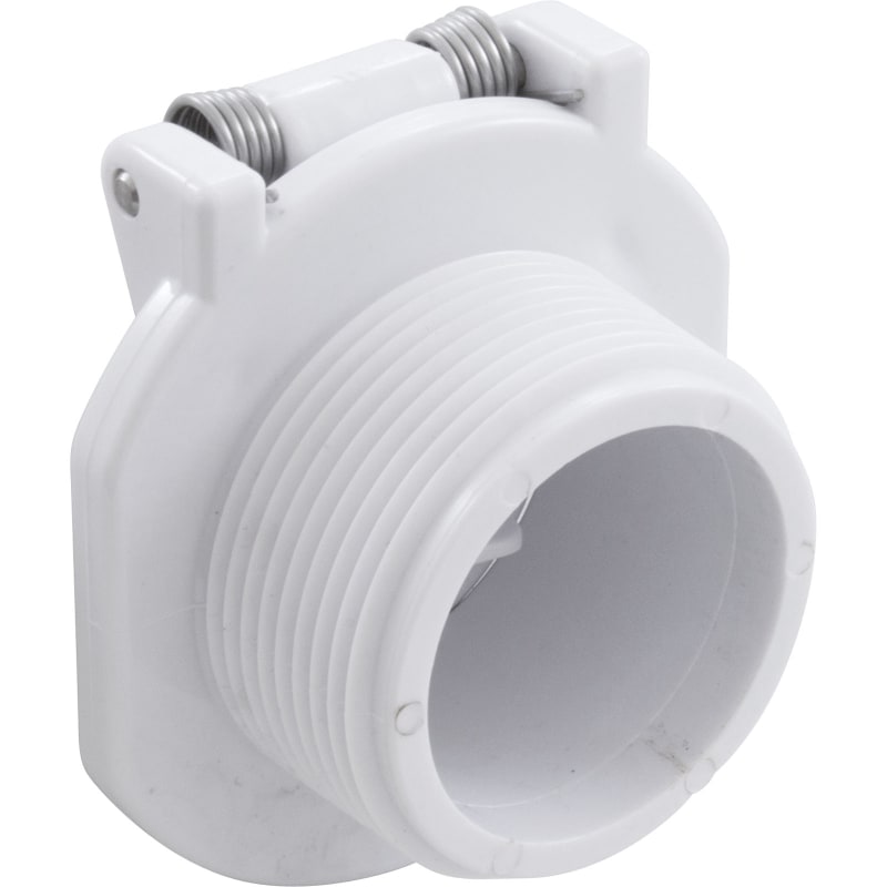 1-1/2" MPT Vac Lock Fitting, White