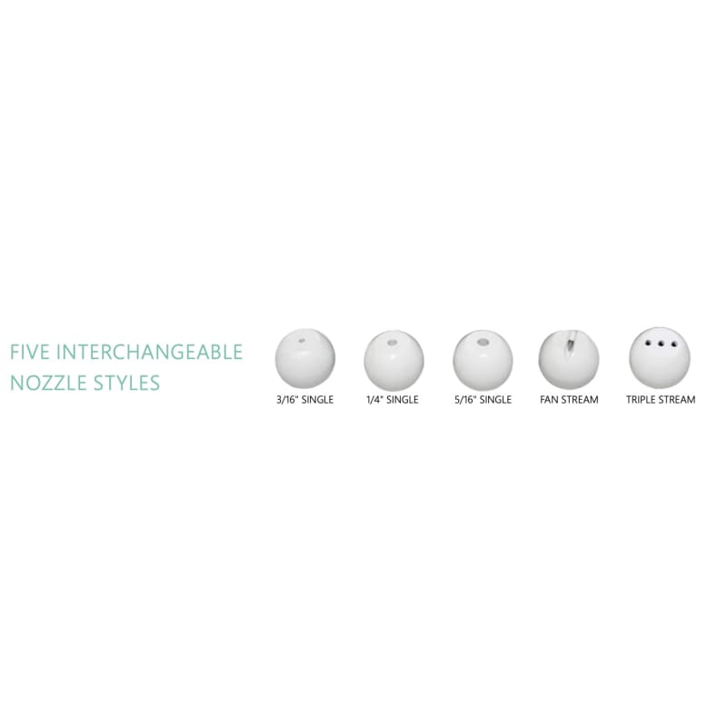 Square Face Multi-Nozzle Adjustable Deck Jet, Gray
