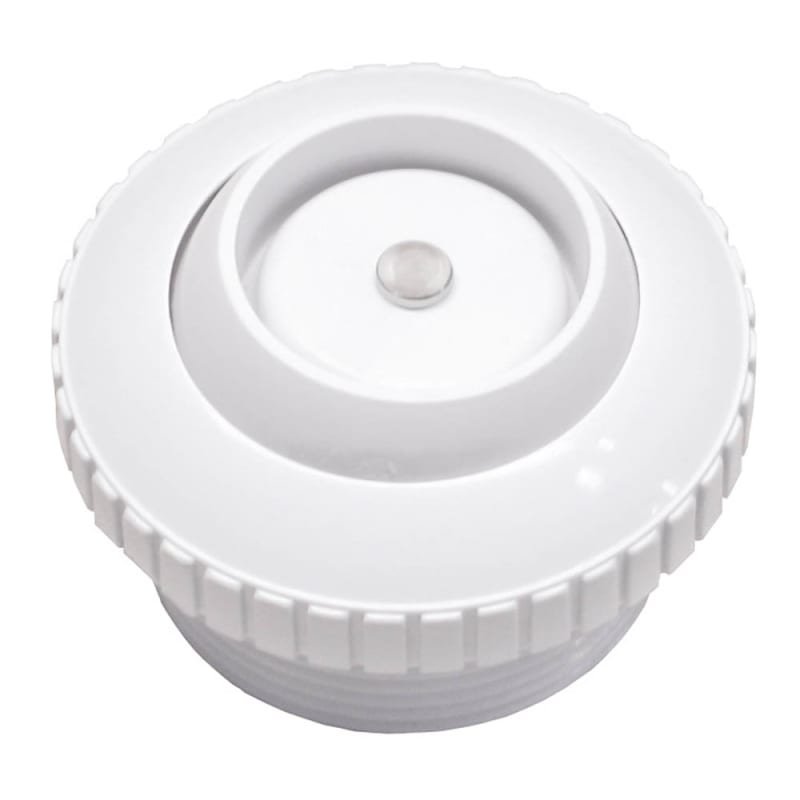 1.5" Eyeball Fitting with Check Valve, White