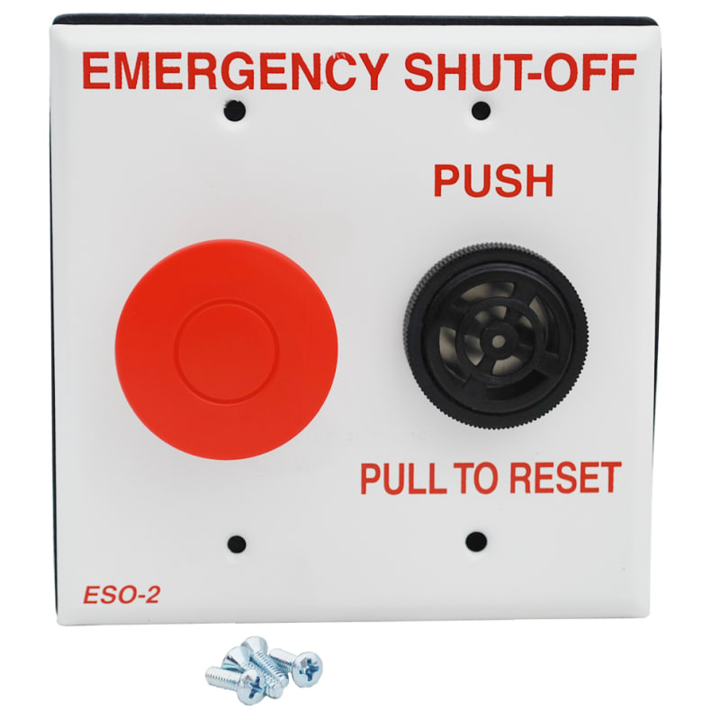 Double Gang Plate Shut-Off Switch with Alarm For ComPool Pool and Spa