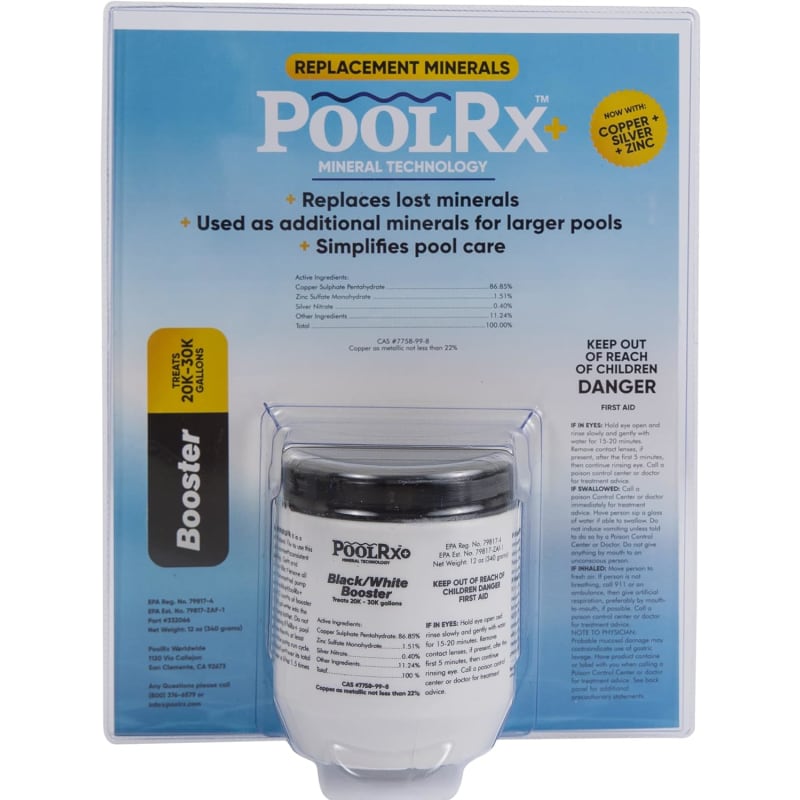 Poolrx 332066 Plus Booster Black 20K-30K Gallon Pools