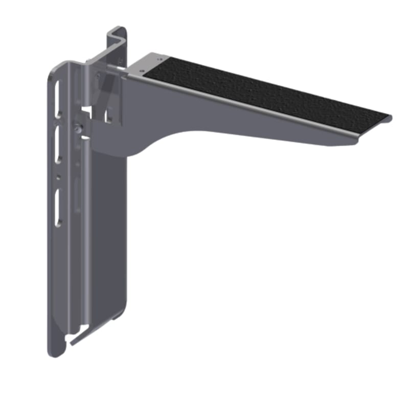 13" Stainless Steel Adjustable Walk-on Lid Bracket with Mounting Base