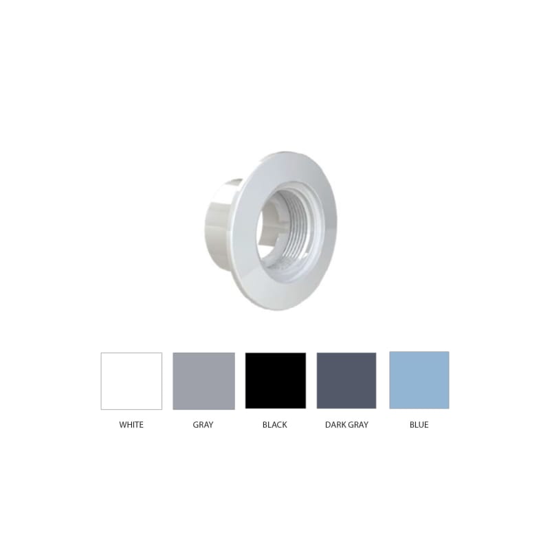 Large Wall Fitting (Fits Inside 2" Pipe) White