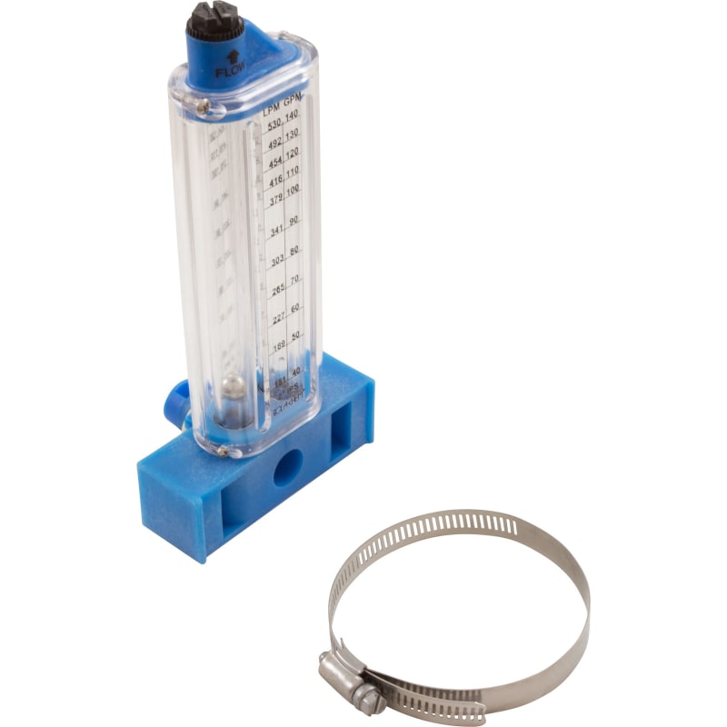1.5" PVC 25-60GPM Vertical Mount Flowmeter
