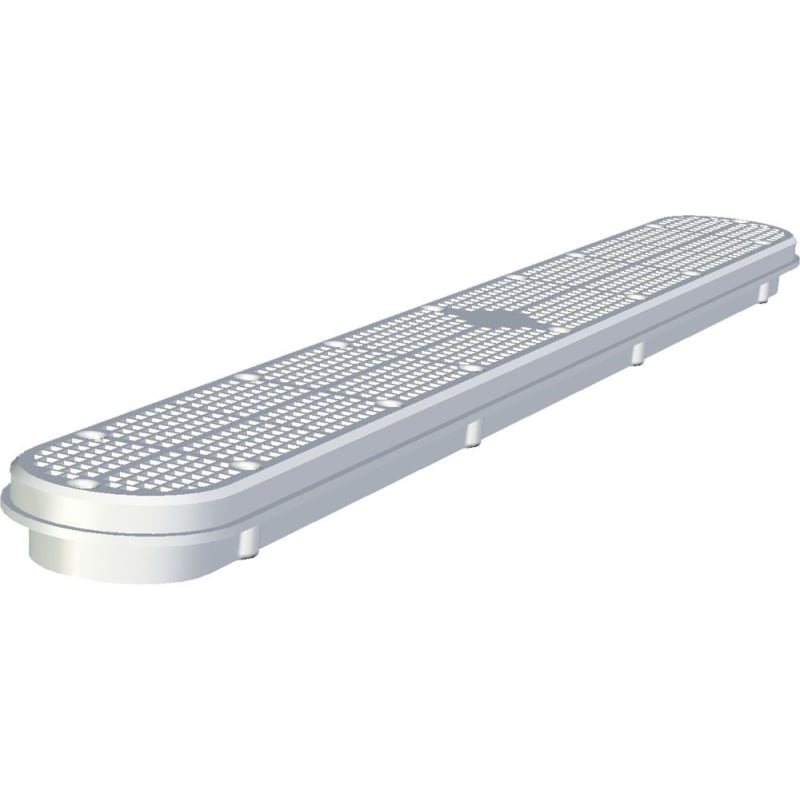 32" Channel Main Drain Cover and Frame, Gray