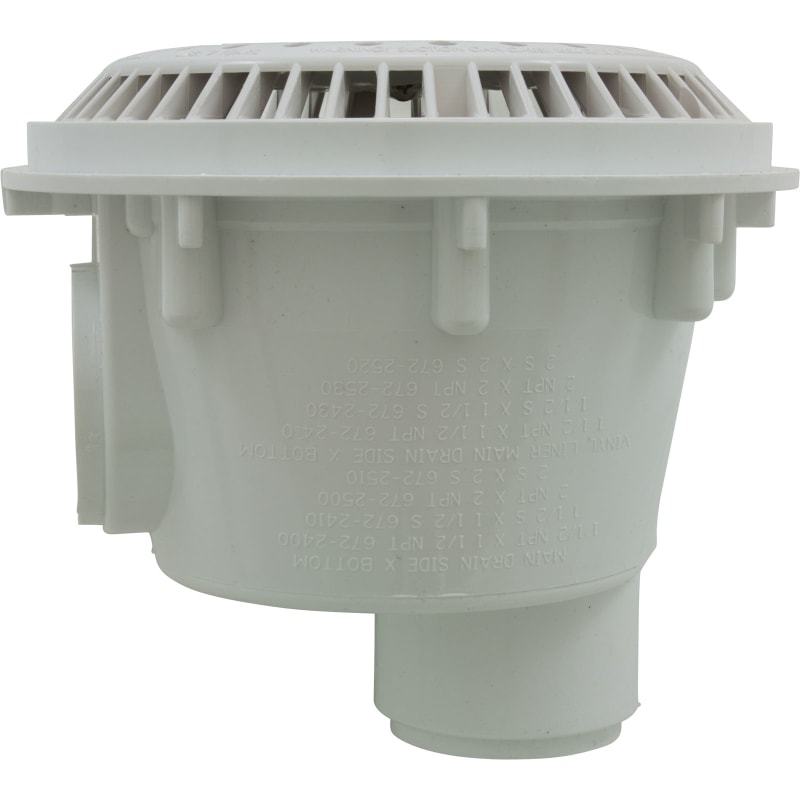 Anti-Vortex Main Drain for Concrete Pools