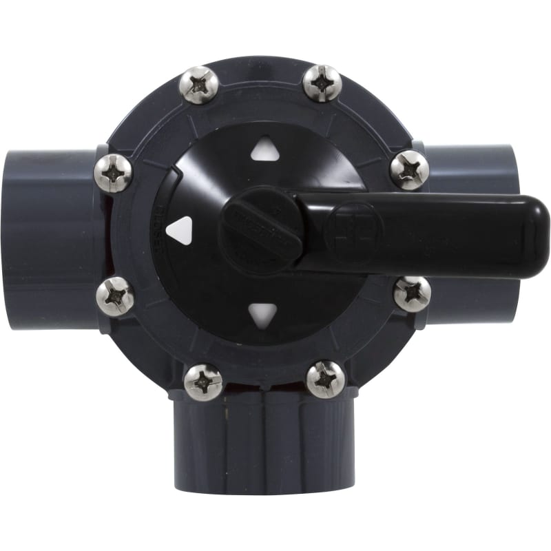 Hayward PSV Series PSV3SDGR 1 1/2" x 2" PSV Series 3-Way Diverter Valve PVC