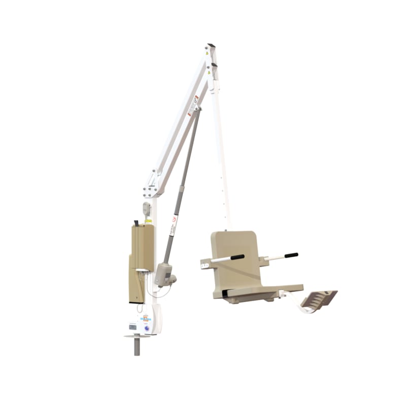 White/Tan Revolution Xl Deep Draft Pool Lift Without Anchor; 400 Lb ...