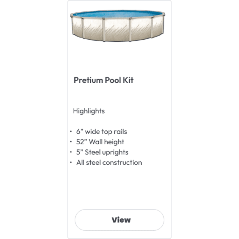 Regency LX 12'x23' Oval, 54" Deep Above Ground Pool
