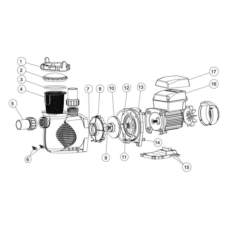 Raypak 018197 Protege Rpvsp1 1.5Hp Vsp Ag Pump