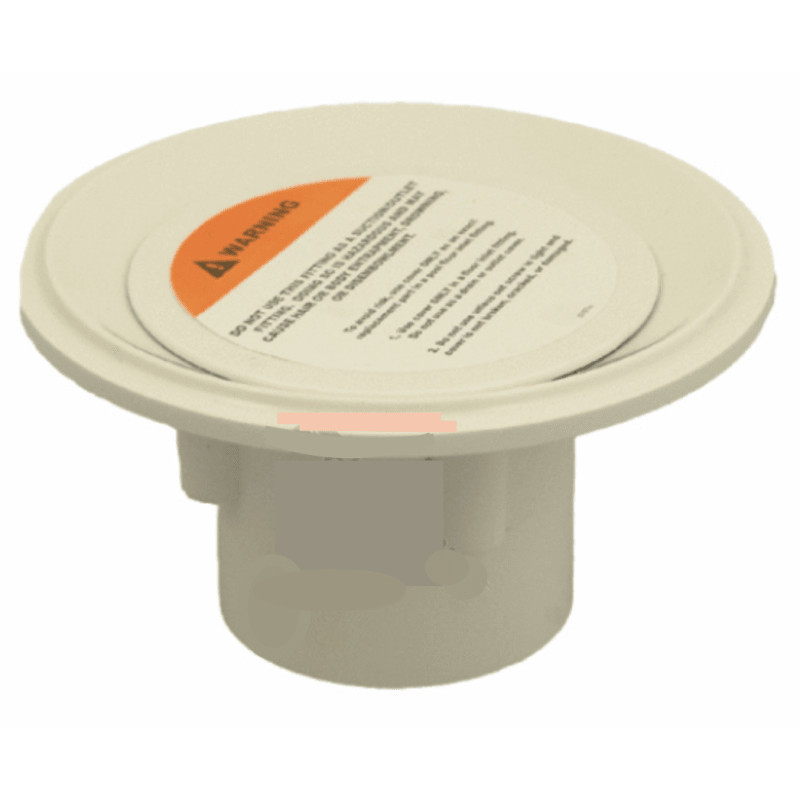 Floor Inlet Fitting; 2 Inch, Black