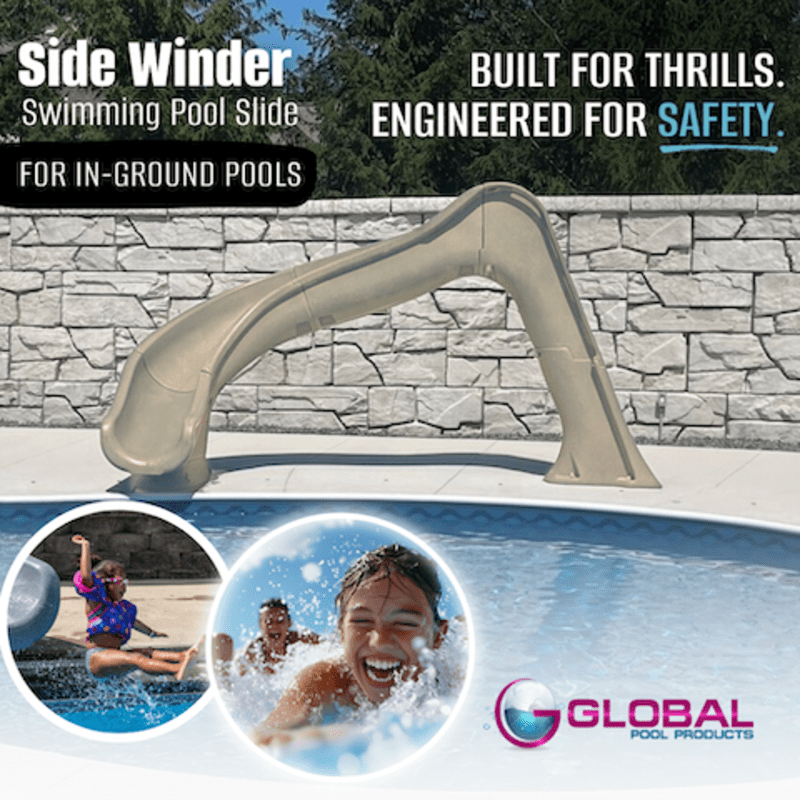 Global Pool Products Side Winder Pool Slides