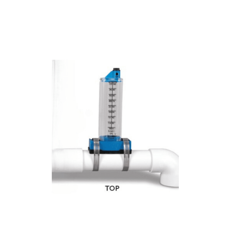 3" PVC 100-300GPM Top Mount Flowmeter