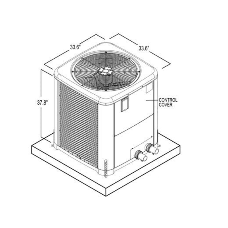 WeatherKing 118K BTU Heat Pump 6560 with Powder-Coated Steel Cabinet ...