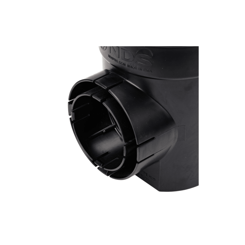 101, Spee-D 6" Black Round Catch Basin Drain, 1 Outlet