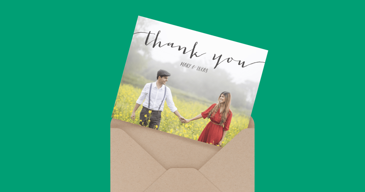 Sweet Script Thank You by Postable | Postable