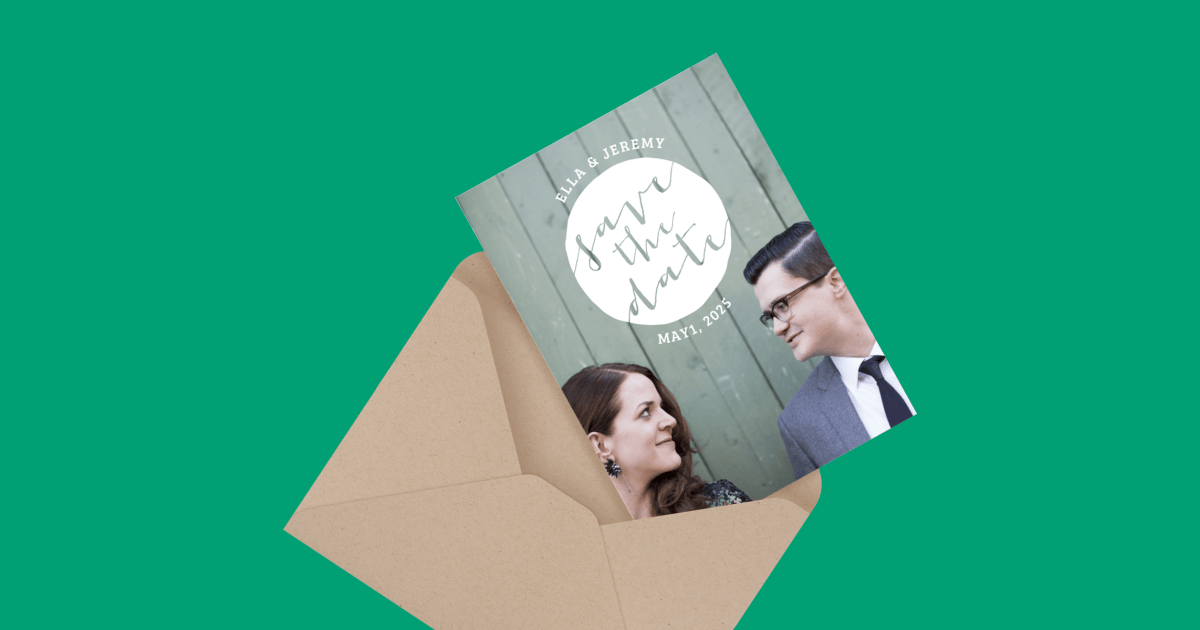 Full Circle Save The Date by Postable | Postable
