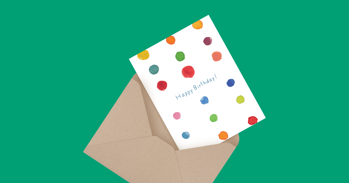 Birthday Dots by E. Frances Paper | Postable