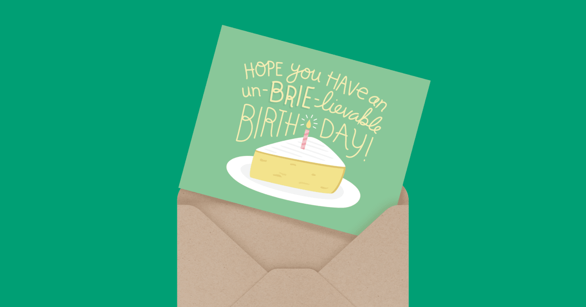 Brie Birthday by The Neighborgoods | Postable