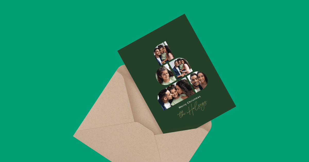 Mod Tree Custom Christmas Photo Card | Postable | Postable