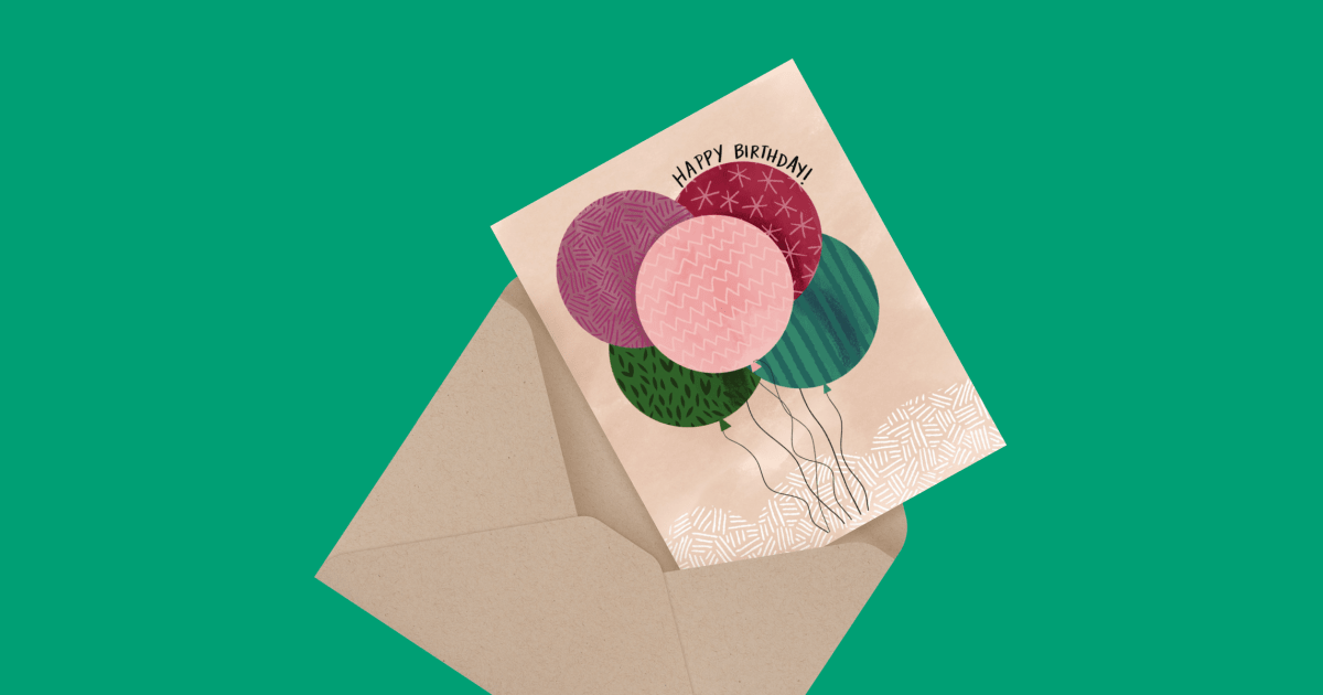 Floating Birthday by Announce Divinely | Postable