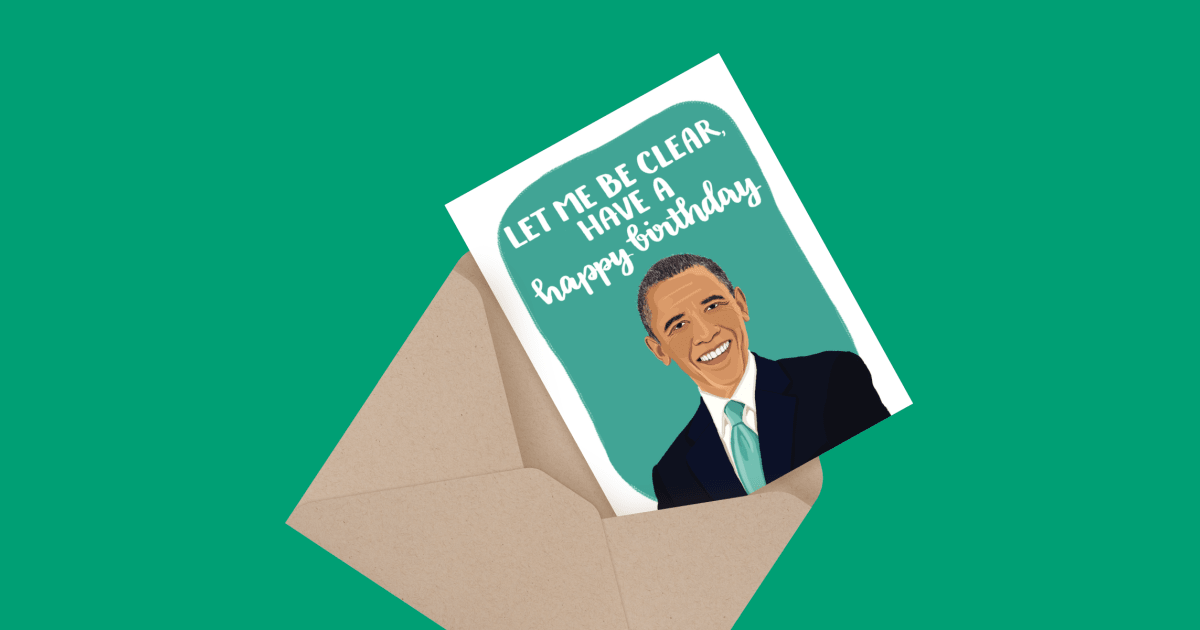 Obama Birthday by Grey Street Paper | Postable