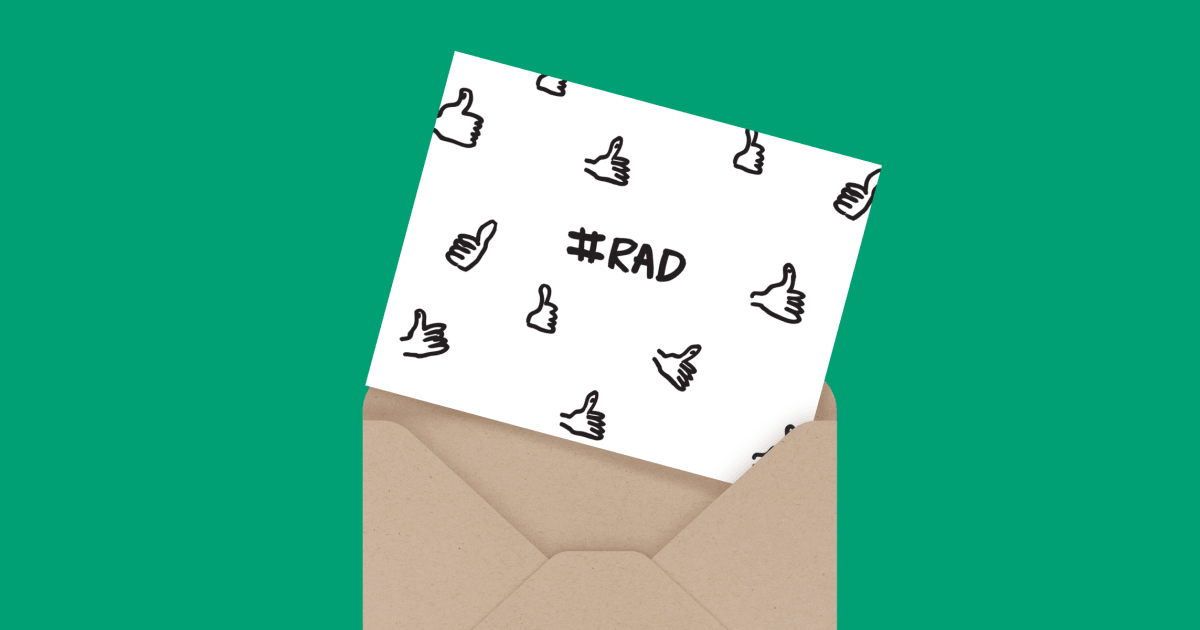 RAD Hashtag by Daydream Prints | Postable