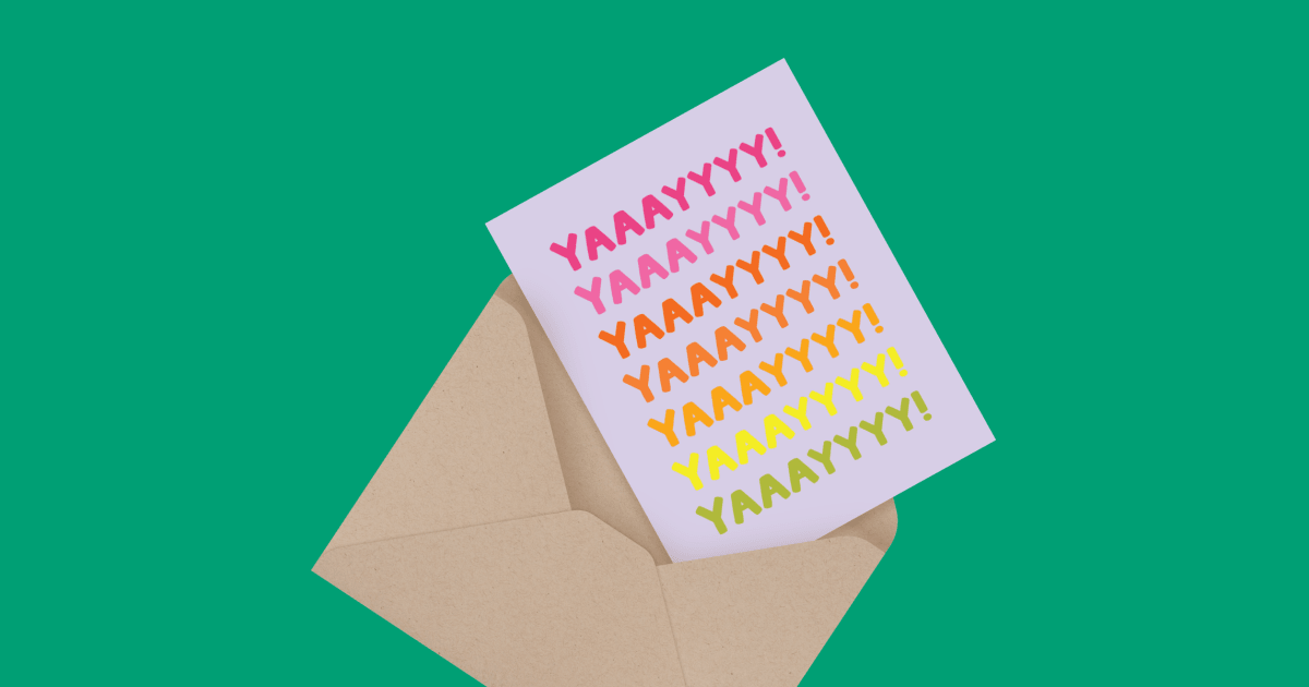 Ombre Yay by Bloomwolf Studio | Postable